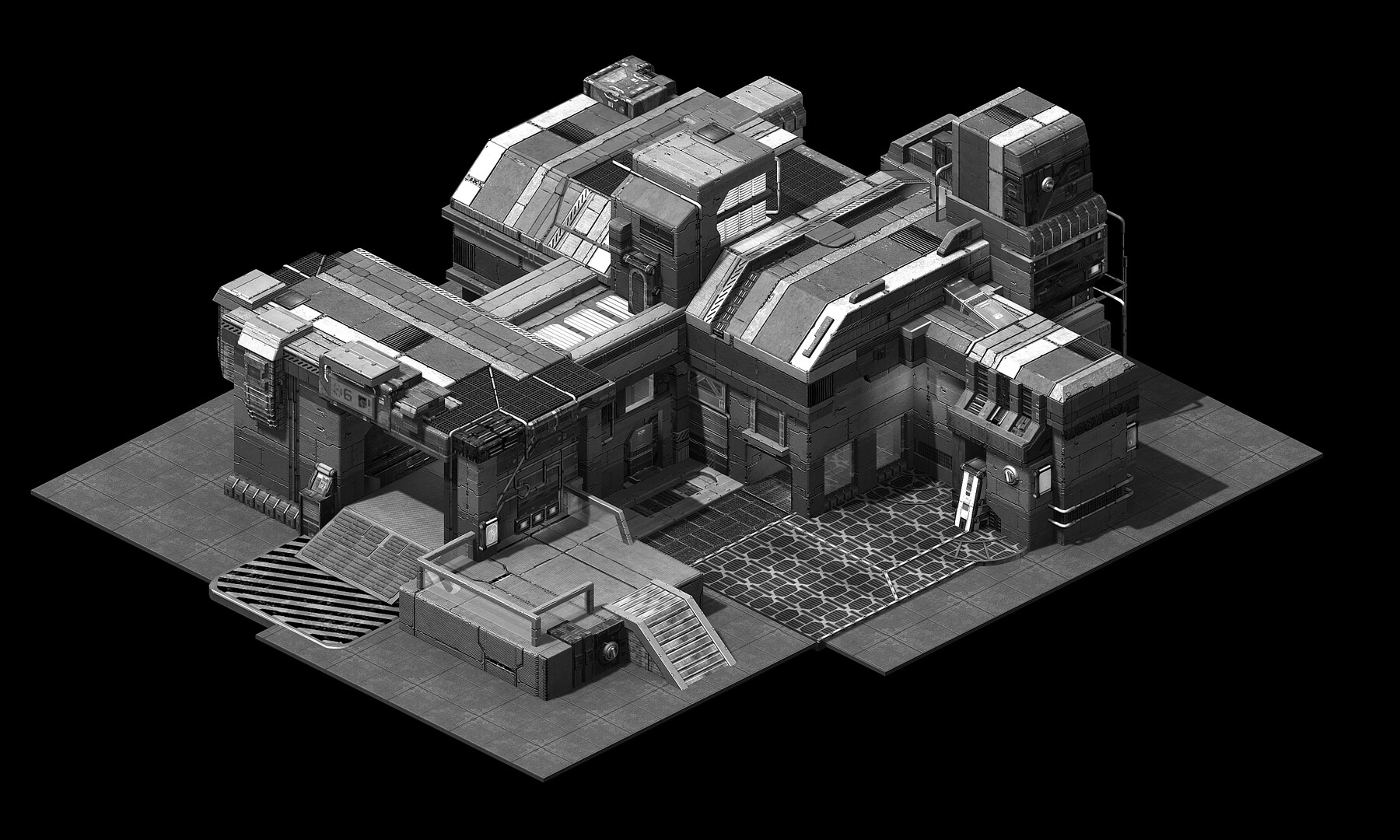 ArtStation - Heterogeneous - Building - Building B Building 01 | Game ...