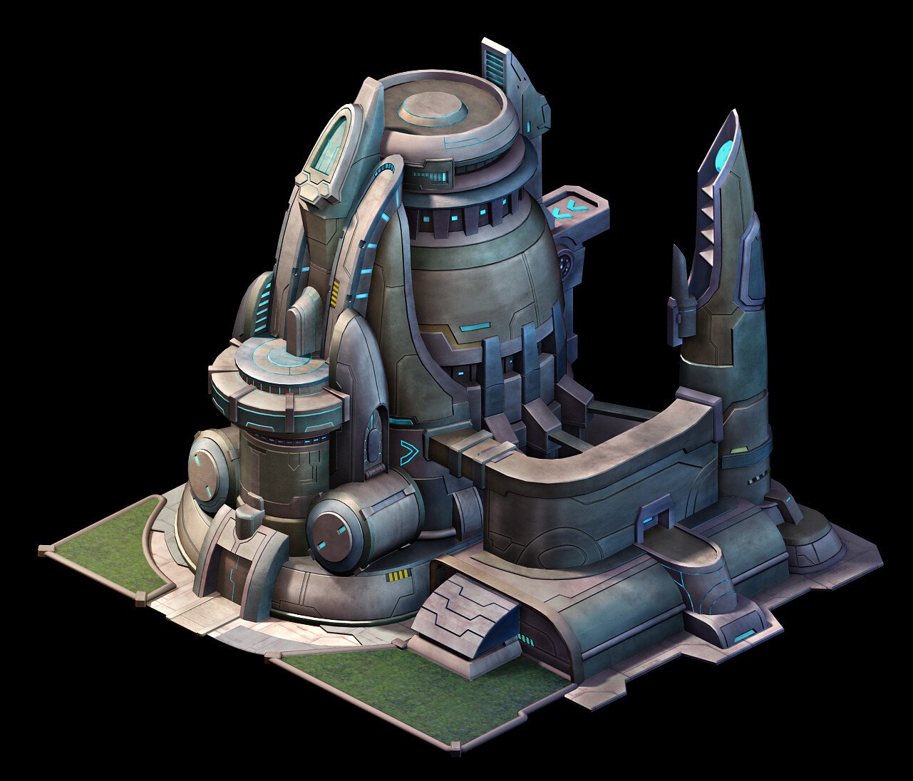 ArtStation - Heterogeneous - Building - Energy Storage Field 03 | Game ...