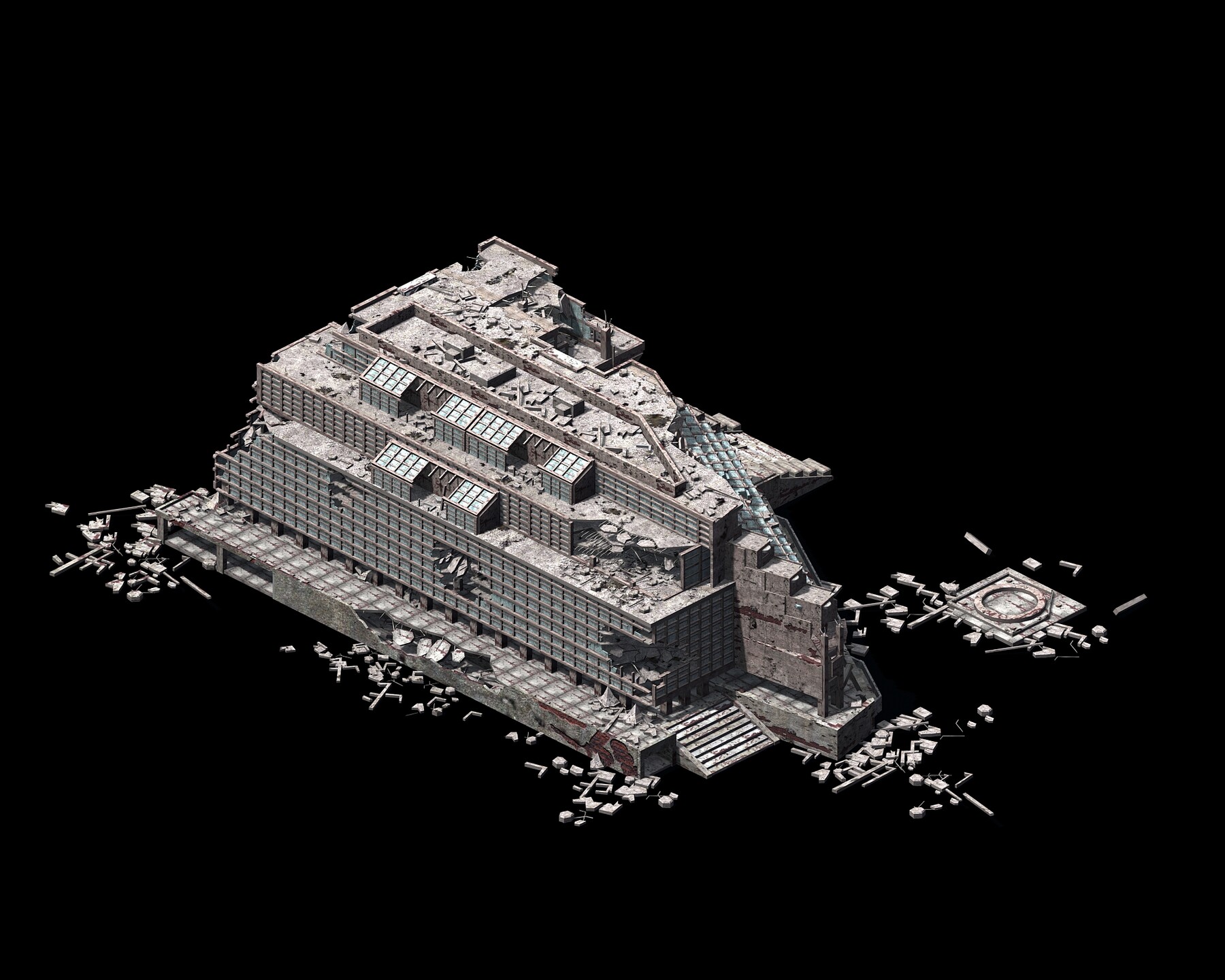 ArtStation - Different dimension - architecture - ruins 02 | Game Assets