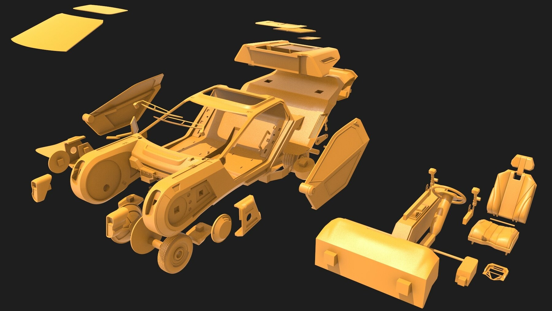 ArtStation - K's Spinner - Vehicle in Blade Runner 2049 Film Available ...