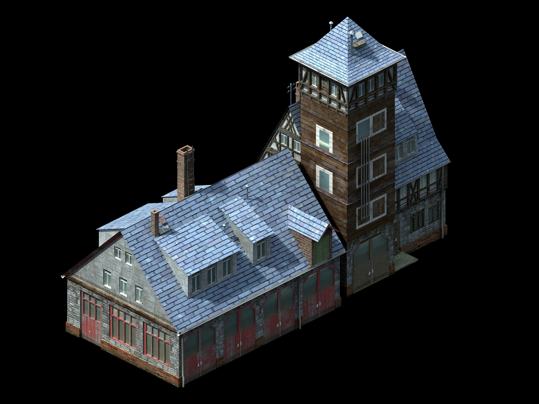 ArtStation - Heterogeneous - Architecture - Building 02 | Game Assets