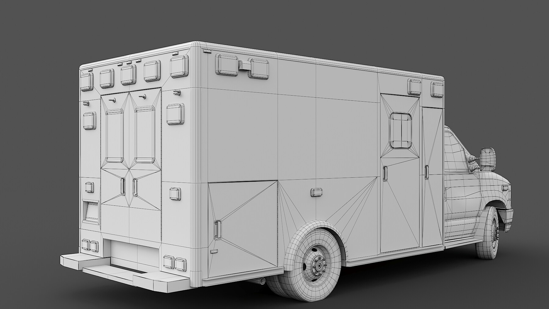 ArtStation - Ford E-Series Ambulance with Interior | Resources