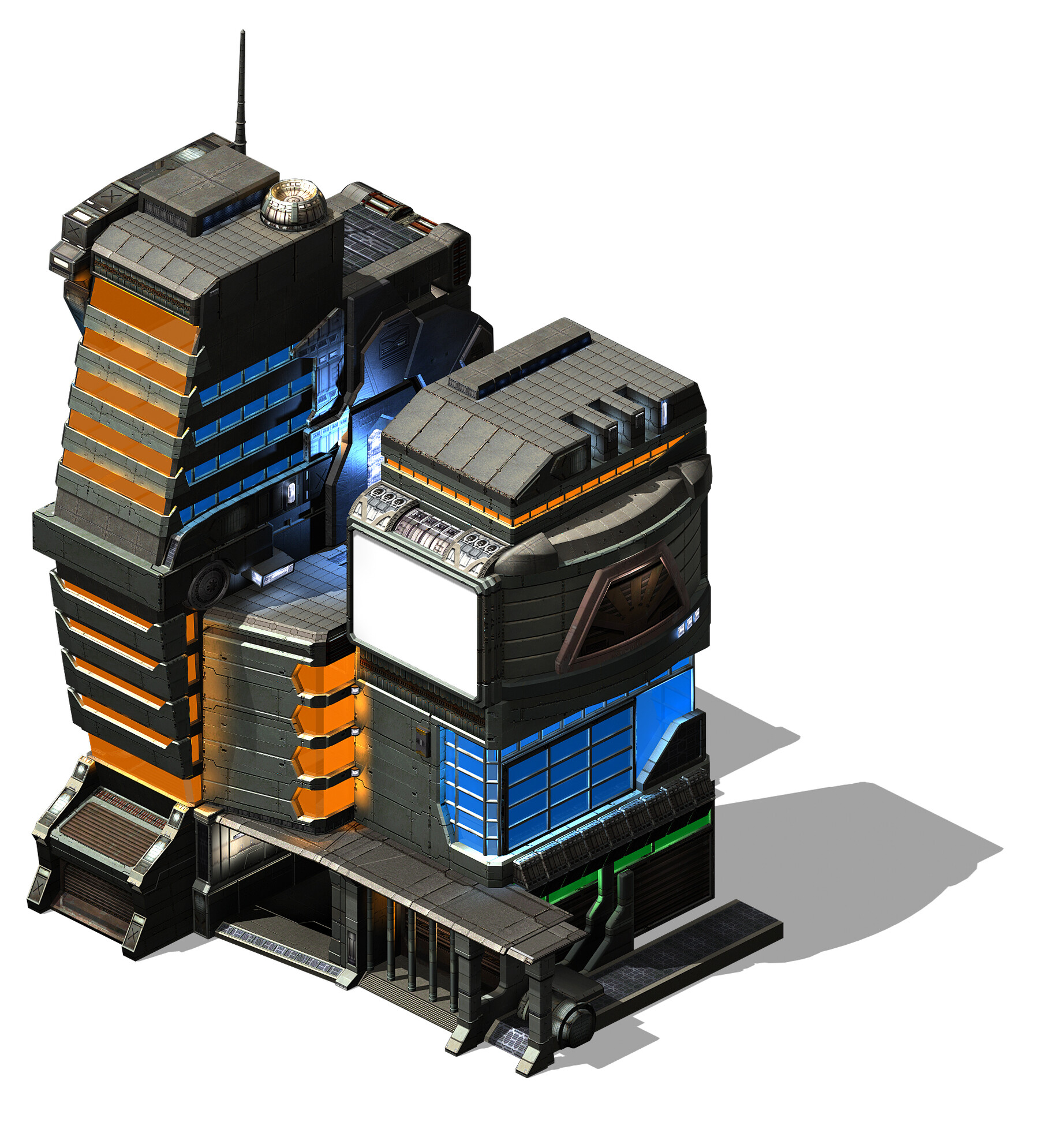 ArtStation - Different dimension world - city hall | Game Assets