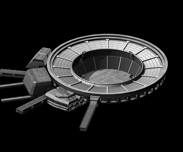ArtStation - Different dimension - stadium - square 02 | Game Assets