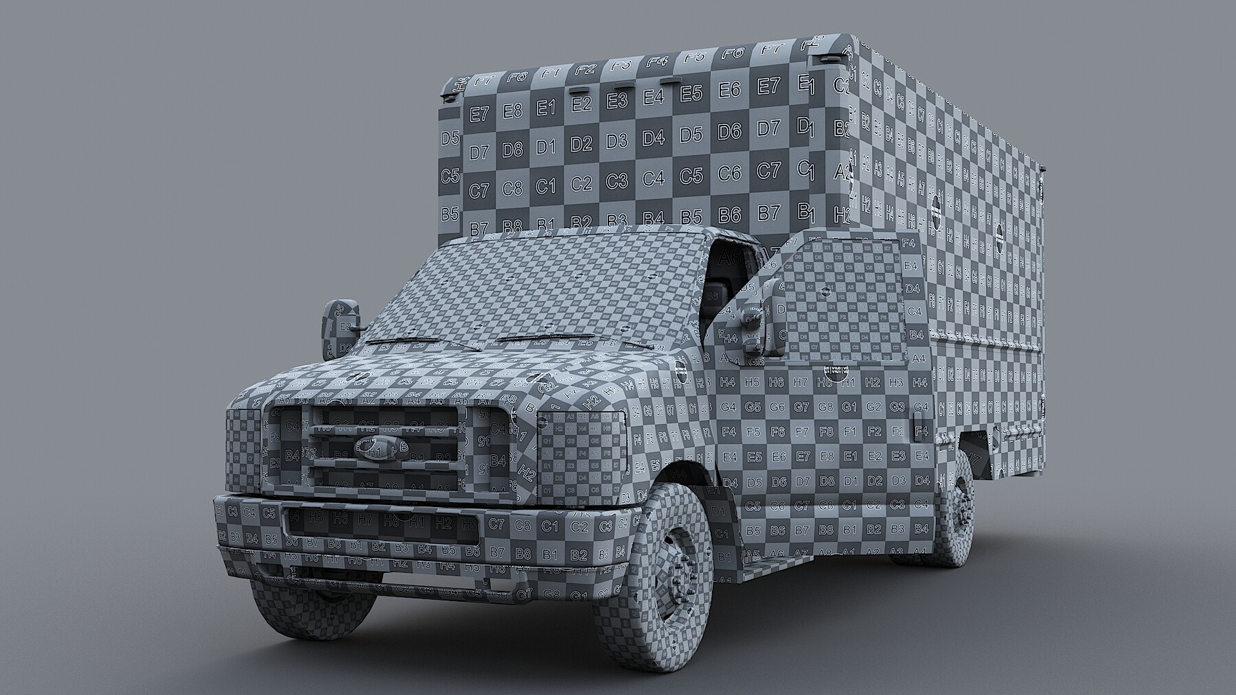ArtStation - FORD E350 Cargo Box Truck 3D model | Resources