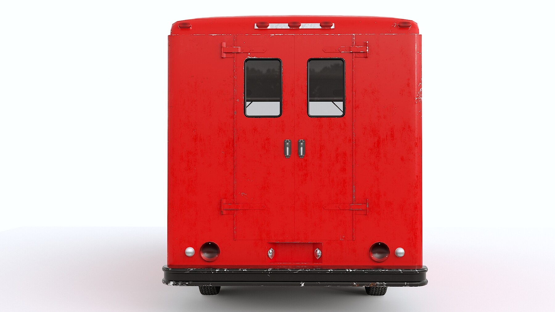 ArtStation - Chevrolet P30 step van Red 1980s | Resources