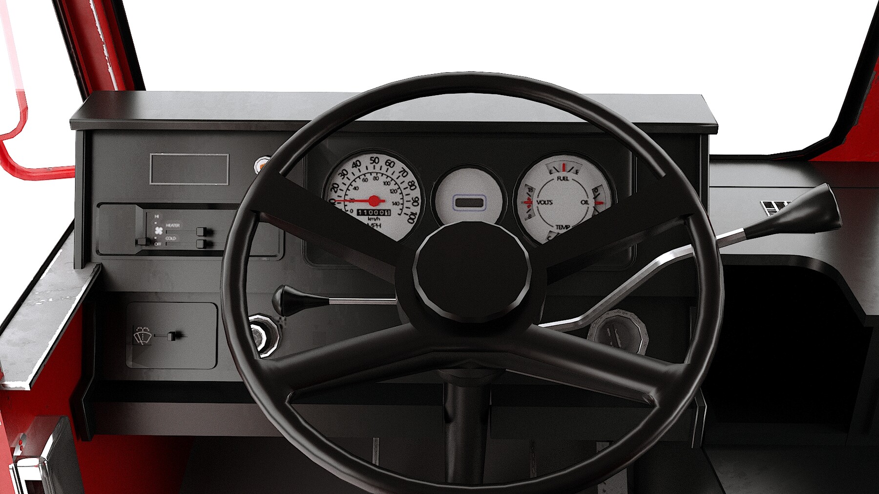 ArtStation - Chevrolet P30 step van Red 1980s | Resources