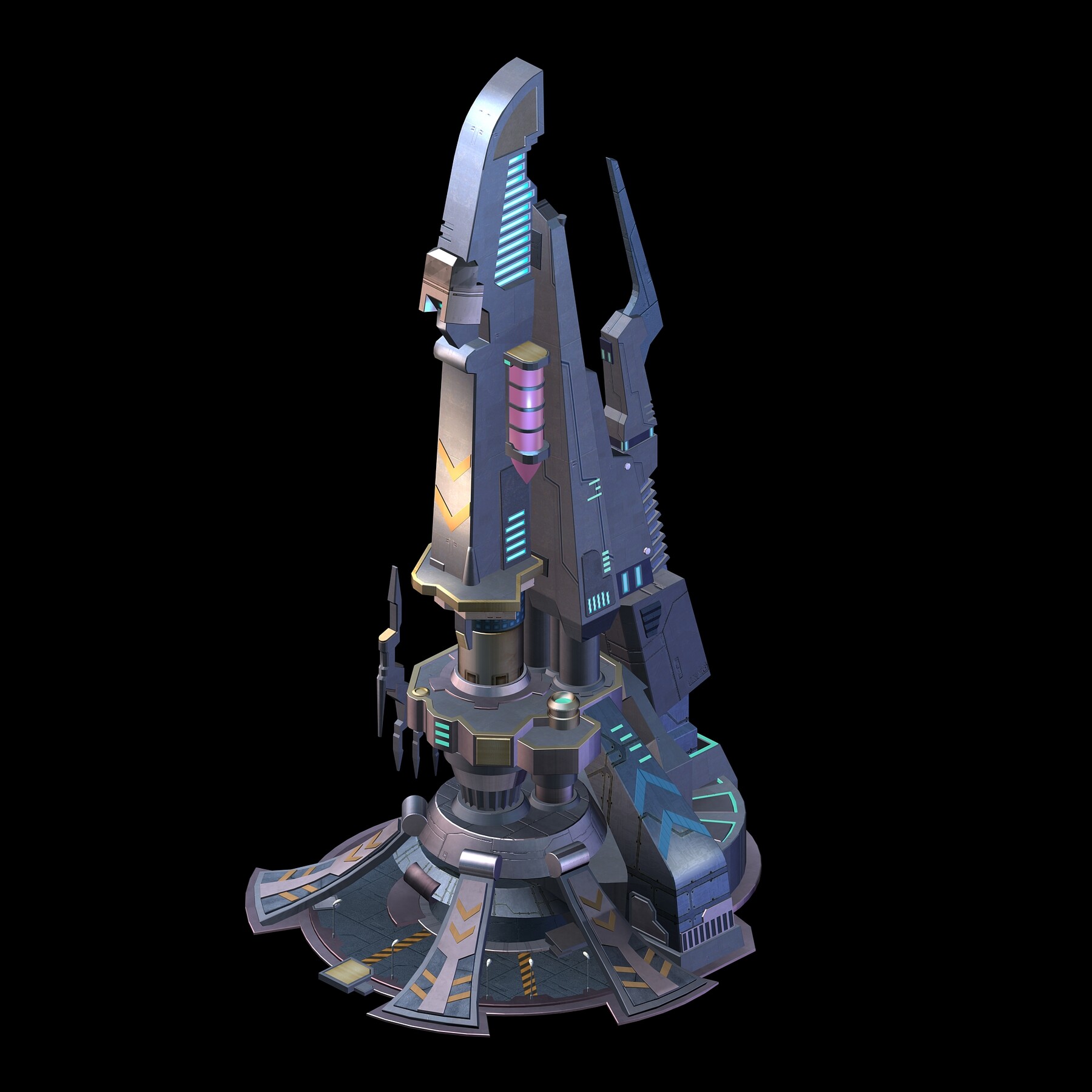 ArtStation - Mechanical Building - Occupy Tower 02 | Game Assets