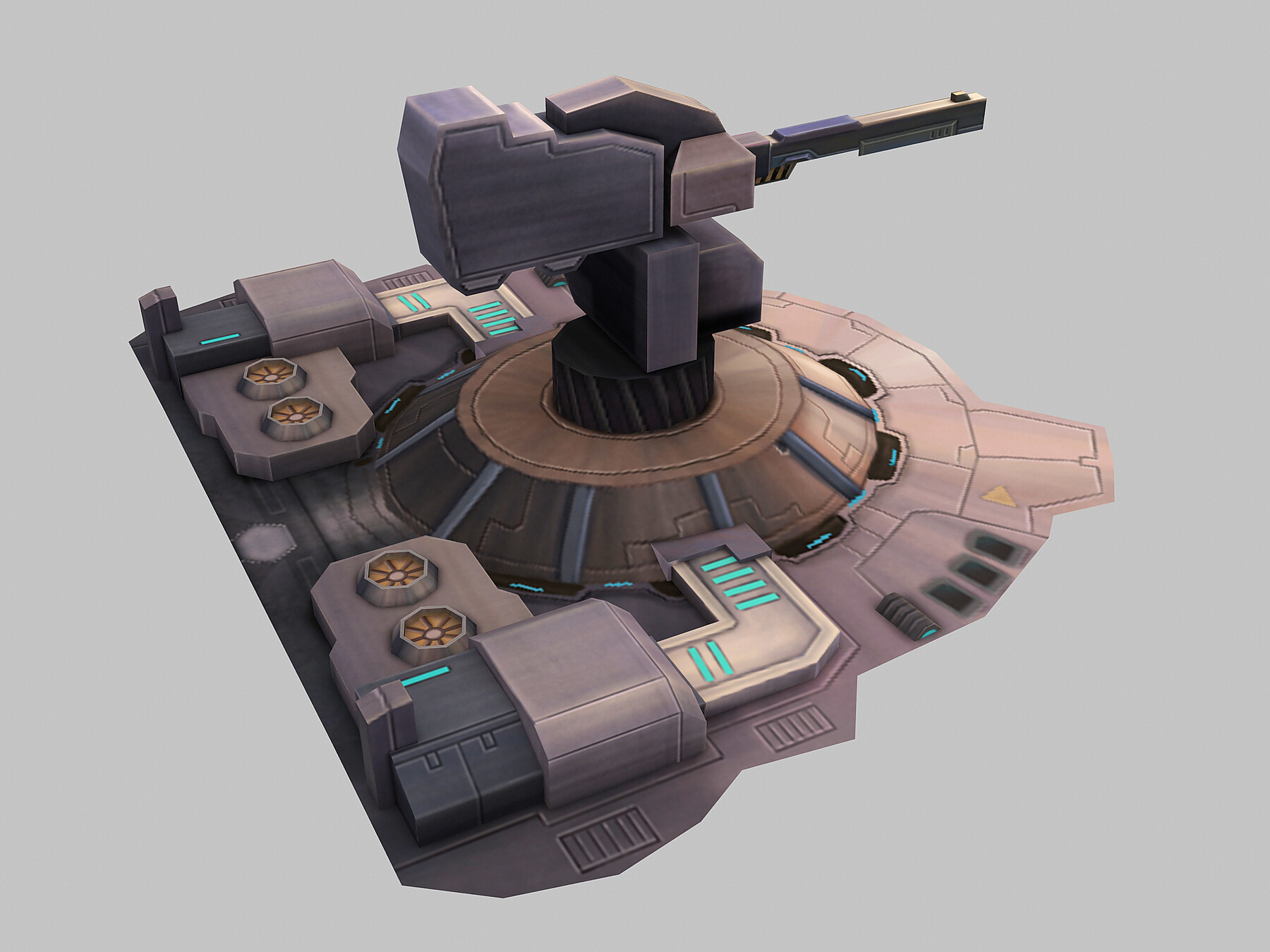 ArtStation - Machinery - Turret 01 | Game Assets