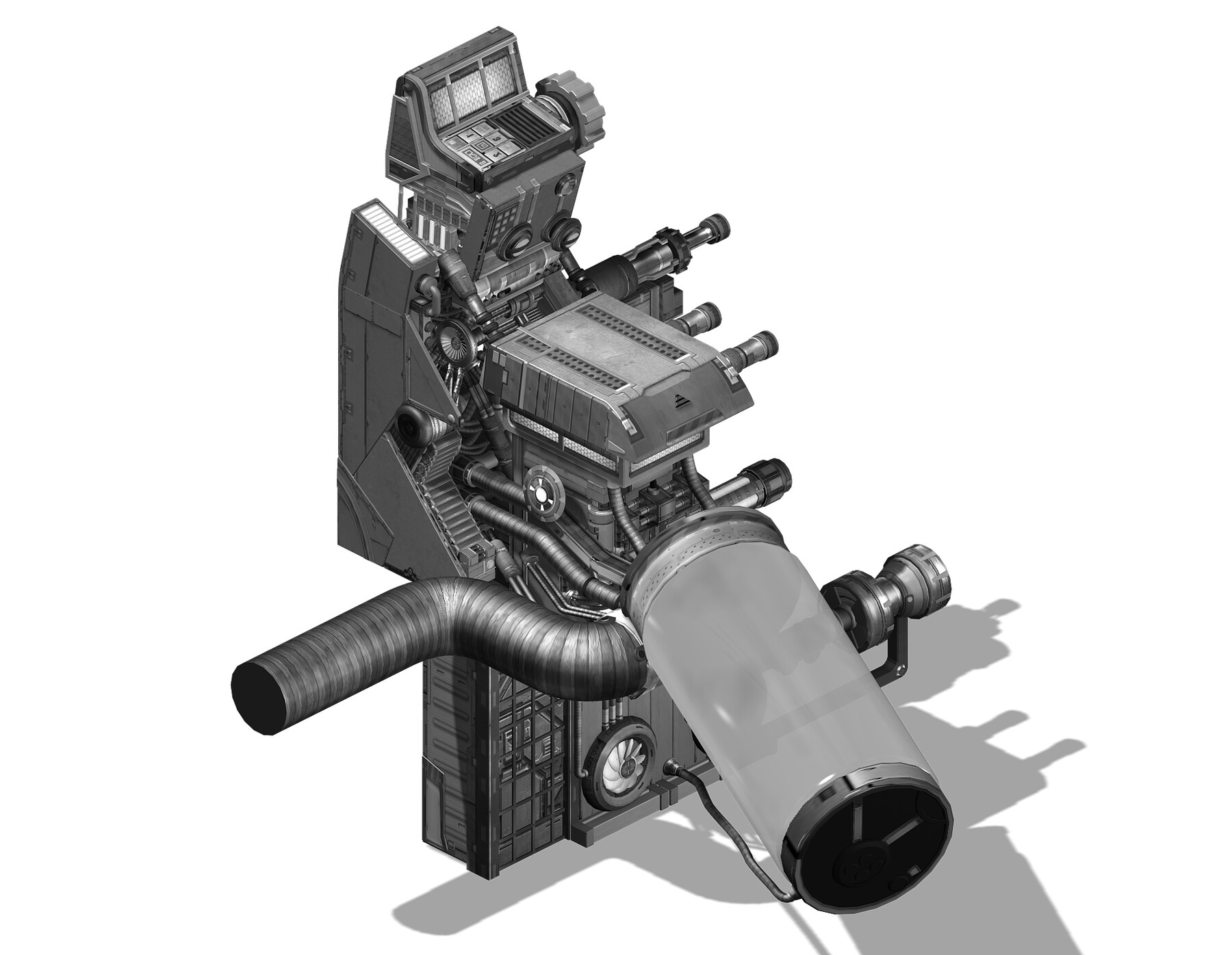 ArtStation - Machinery - Interior Wall 5 | Game Assets