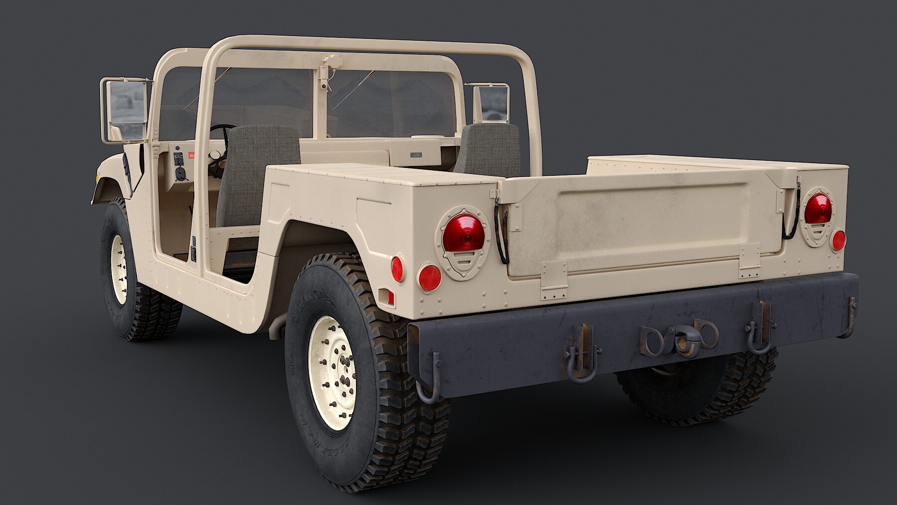 ArtStation - Humvee HMMWV-M1123 Desert Military track | Resources
