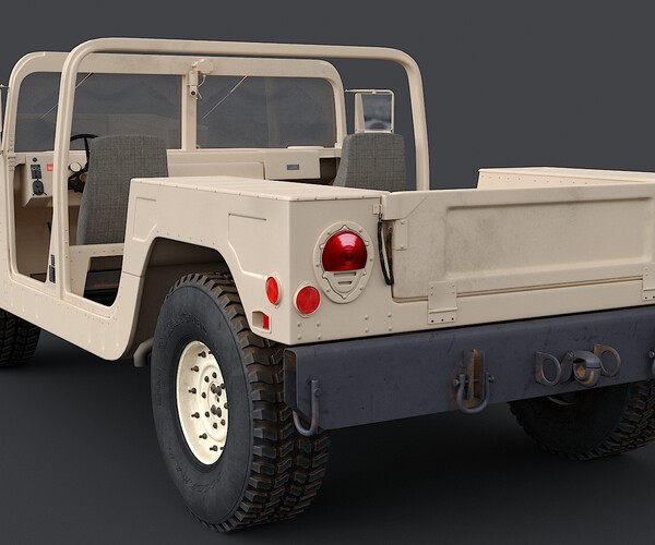 ArtStation - Humvee HMMWV-M1123 Desert Military track | Resources