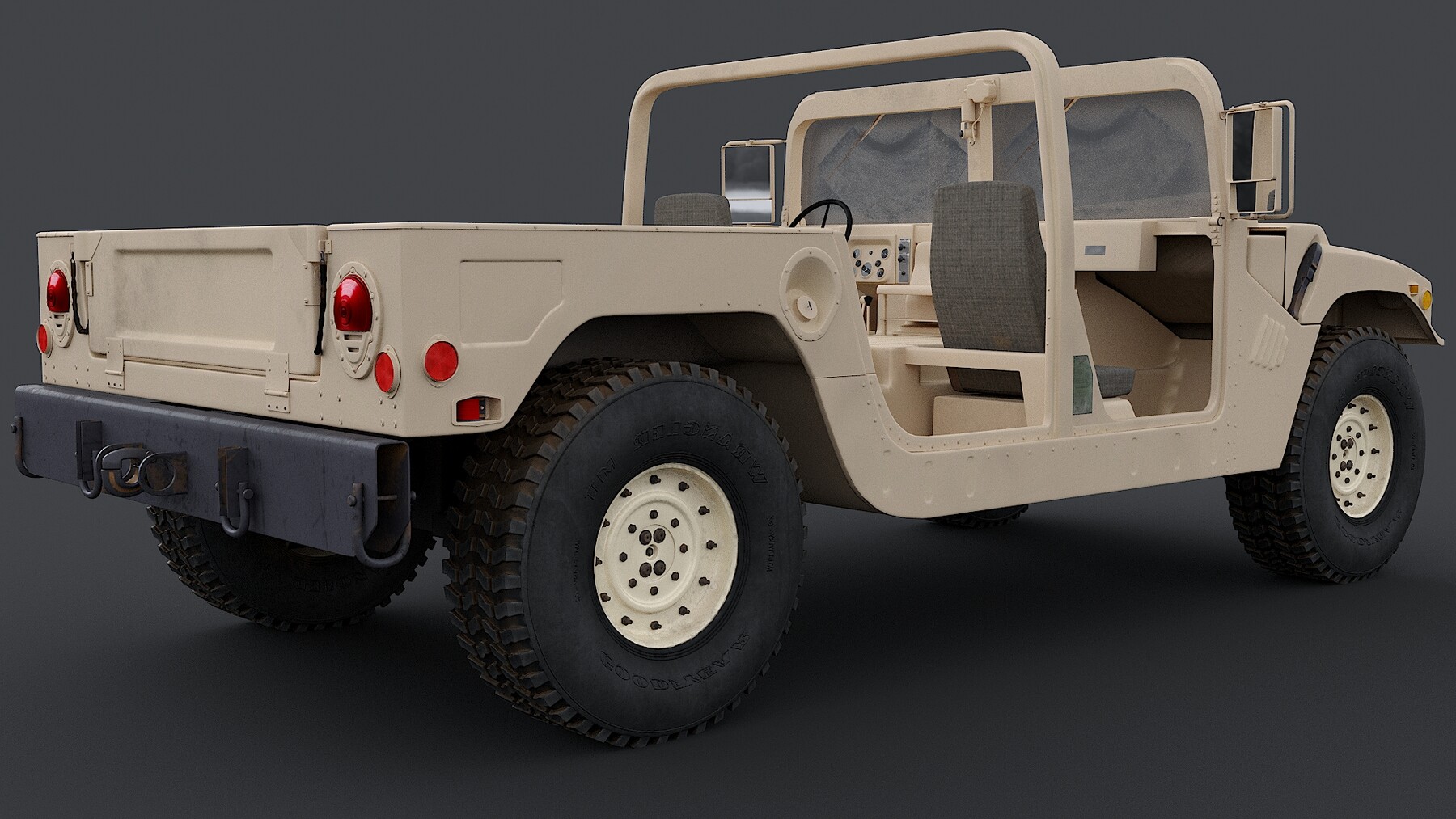 ArtStation - Humvee HMMWV-M1123 Desert Military track | Resources