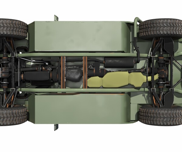 ArtStation - Humvee M998 M1025 Weapons Carrier Slant Back | Resources
