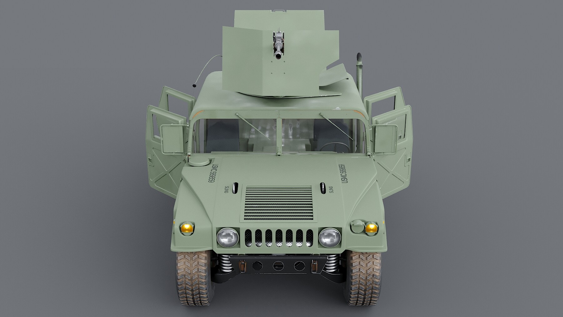 ArtStation - Humvee M998 M1025 Weapons Carrier Slant Back | Resources