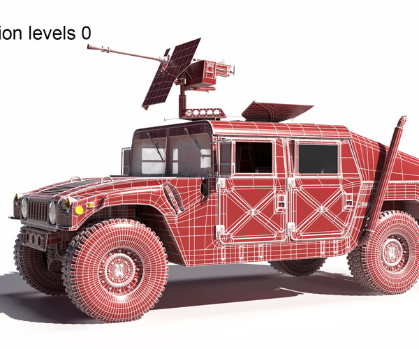 ArtStation - Humvee M998 M1025 Weapons Carrier Slant Back | Resources