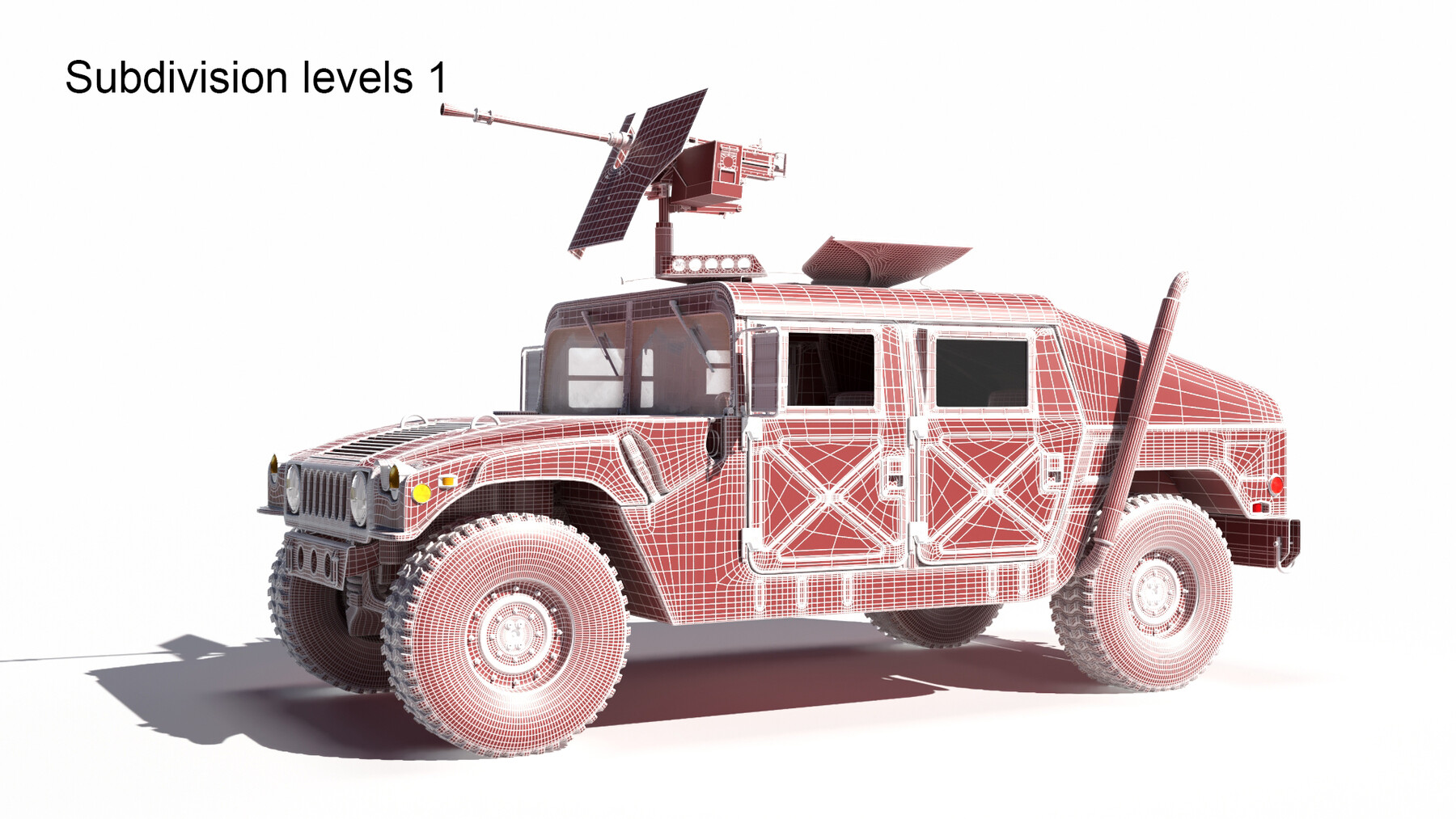 ArtStation - Humvee M998 M1025 Weapons Carrier Slant Back | Resources
