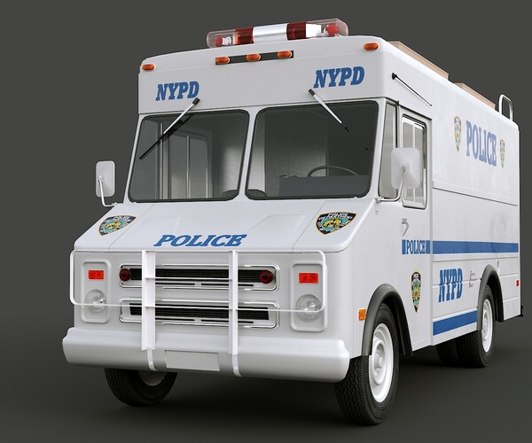 ArtStation - Chevrolet P30 step van NYPD | Resources