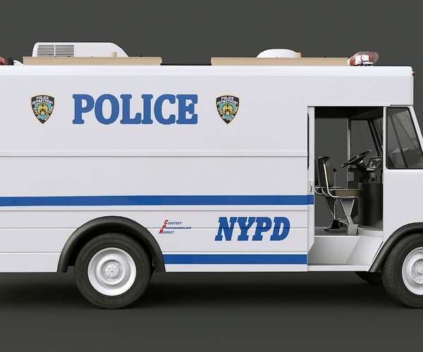 ArtStation - Chevrolet P30 step van NYPD | Resources