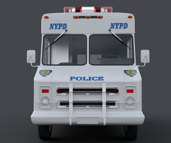 ArtStation - Chevrolet P30 step van NYPD | Resources