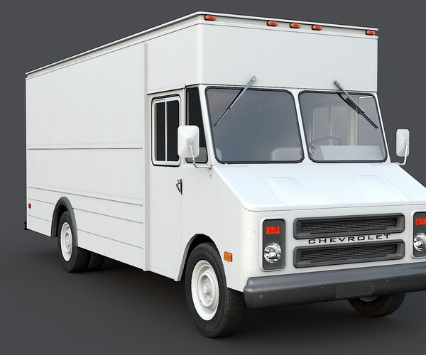 ArtStation - Chevrolet P30 Step Van 1991 Low-poly | Resources