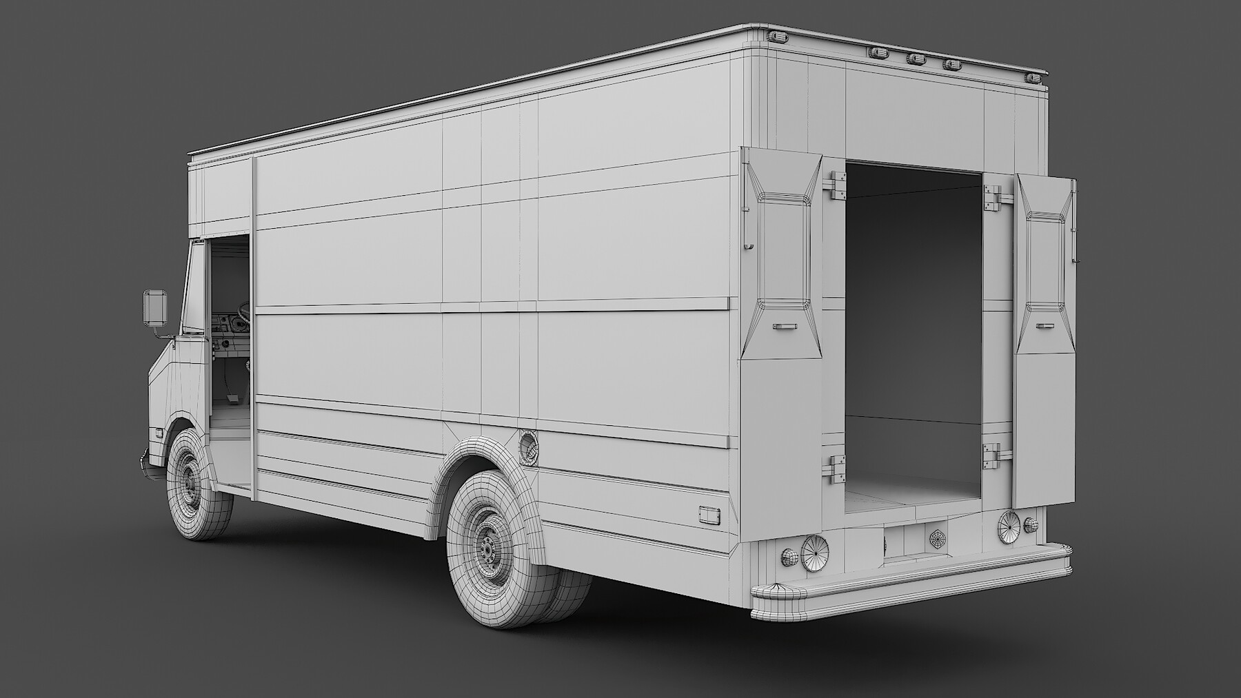 ArtStation - Chevrolet P30 Step Van 1991 Low-poly | Resources