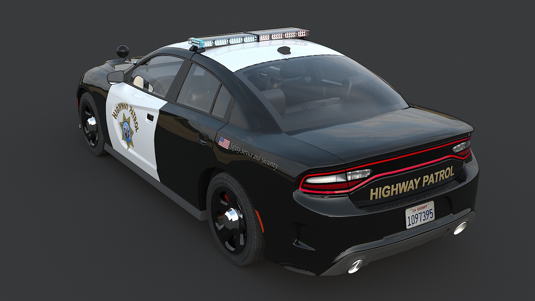 ArtStation - Dodge Charger California highway patrol | Resources