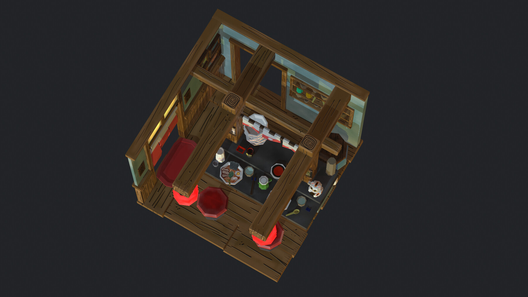 ArtStation - Modular Ramen Shop Game Ready | Game Assets
