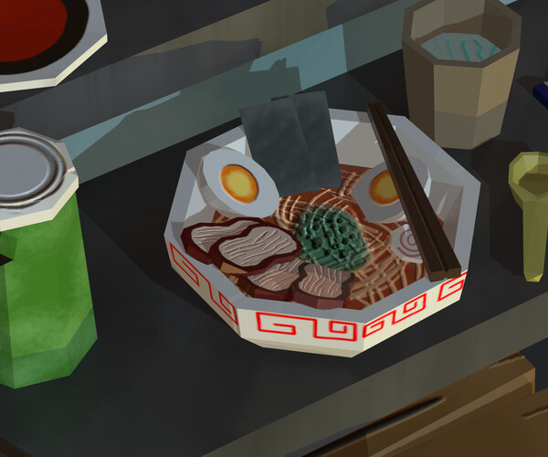 ArtStation - Modular Ramen Shop Game Ready | Game Assets