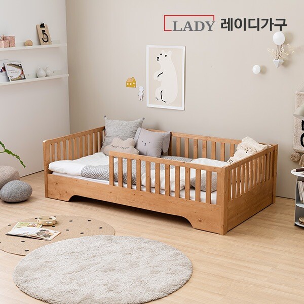 ArtStation - Scandic Coco solid wood low bed | Resources