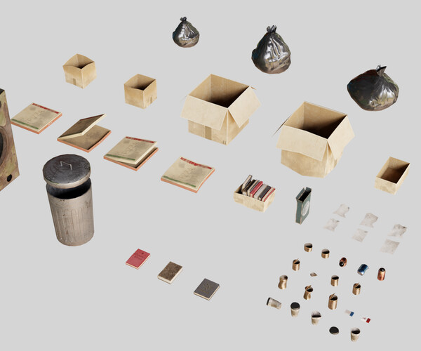 ArtStation - Garbage set | Game Assets