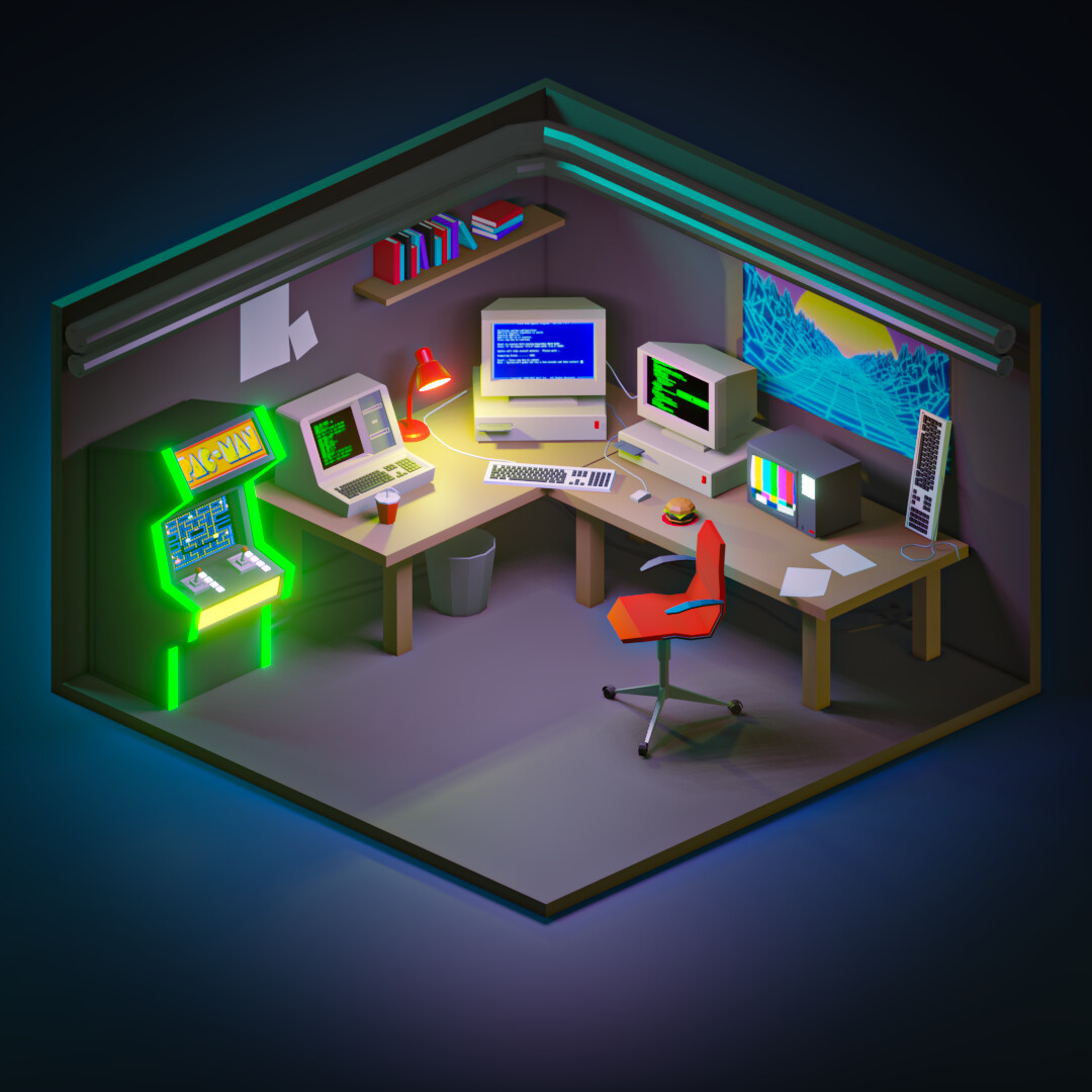 ArtStation - Hacker Room 3 | Resources