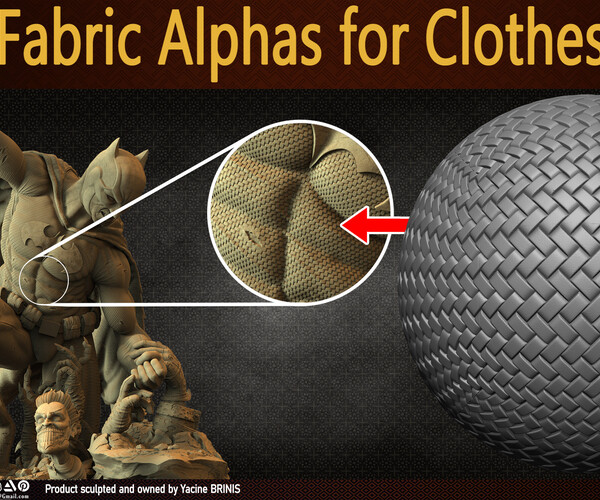 ArtStation - 50 Fabric Alphas for Clothes Vol 01 | Resources
