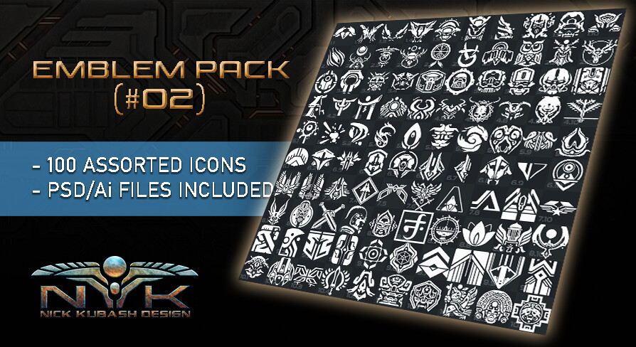 ArtStation - Emblem Pack #02 | Game Assets