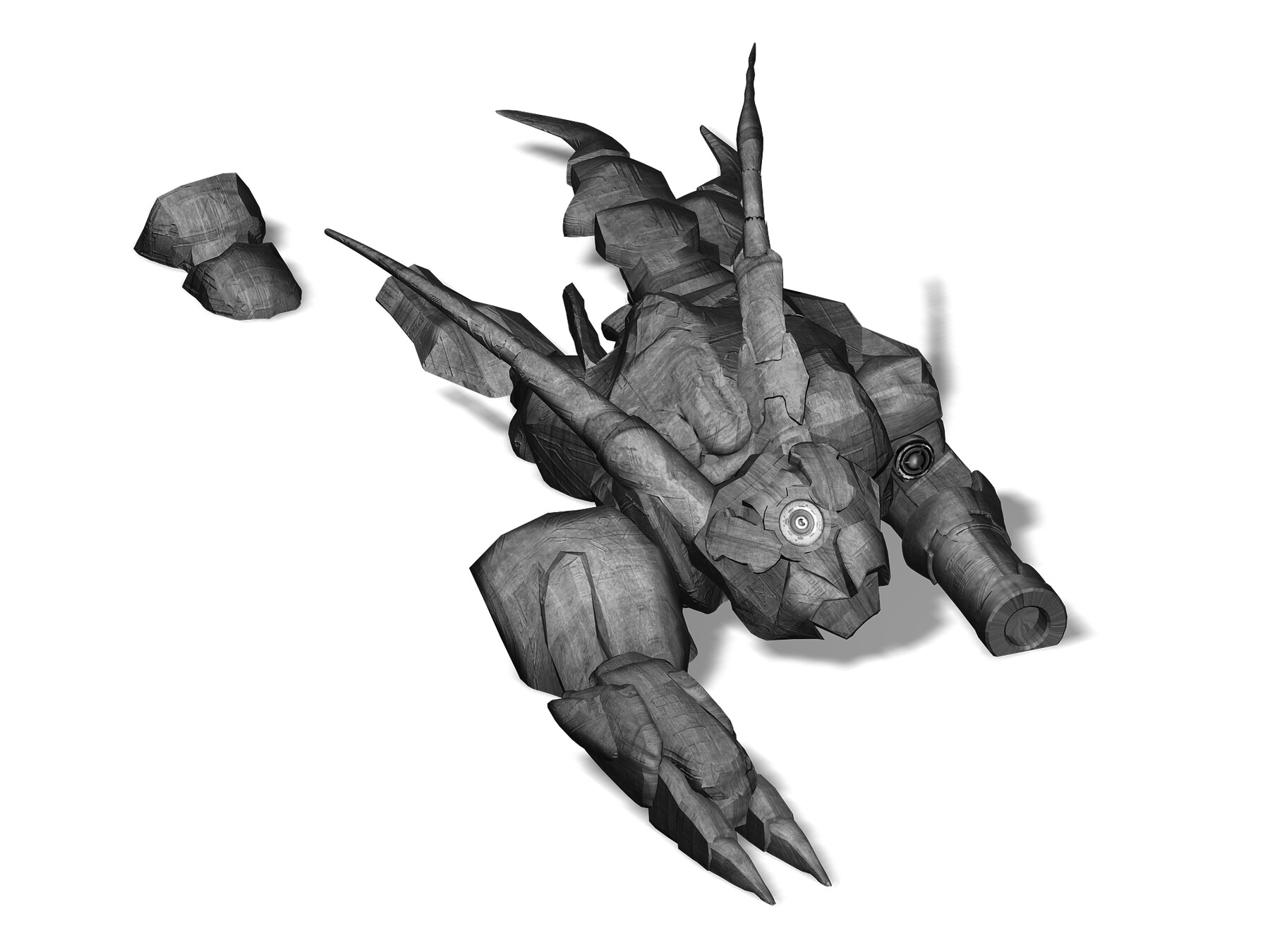 ArtStation - Mechanical corpse 01 | Game Assets