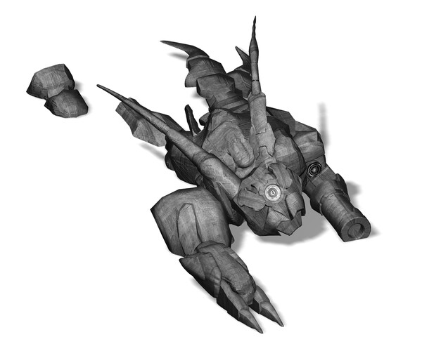 ArtStation - Mechanical corpse 01 | Game Assets