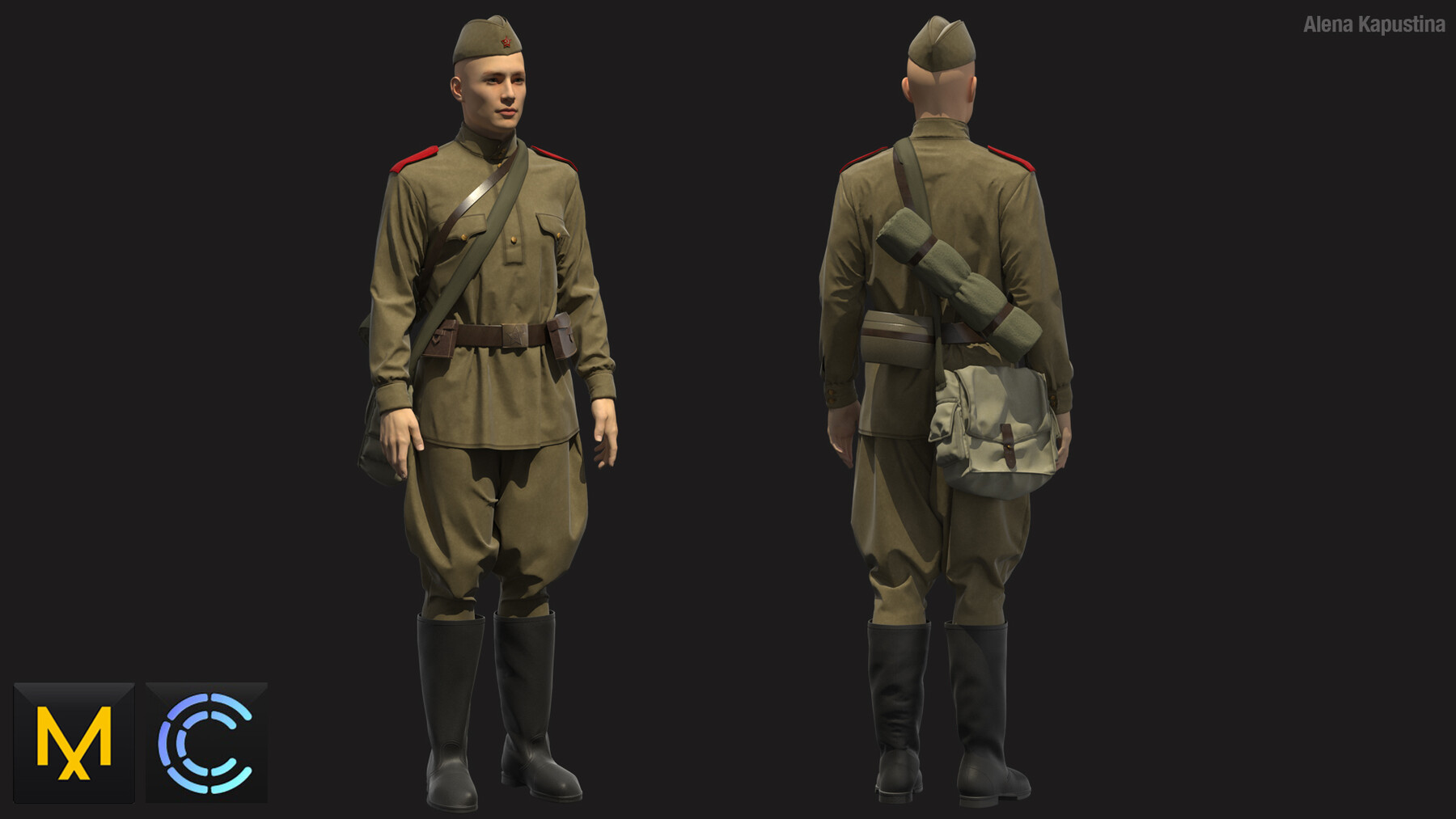 ArtStation - USSR Soldier uniform / Marvelous Designer / Clo 3D project ...