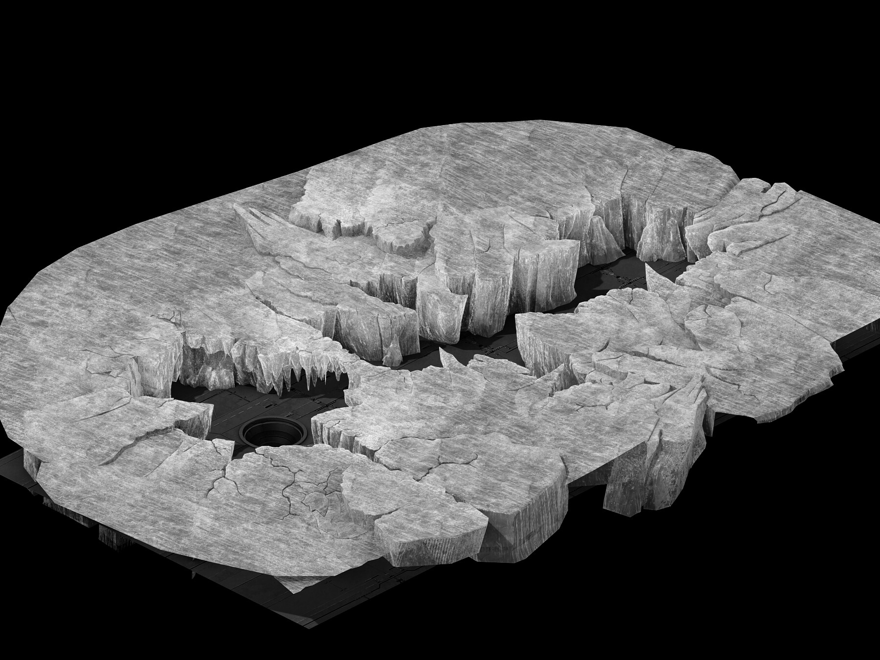 ArtStation - Battlestar - Icefield - Bursting Ice 02 | Game Assets