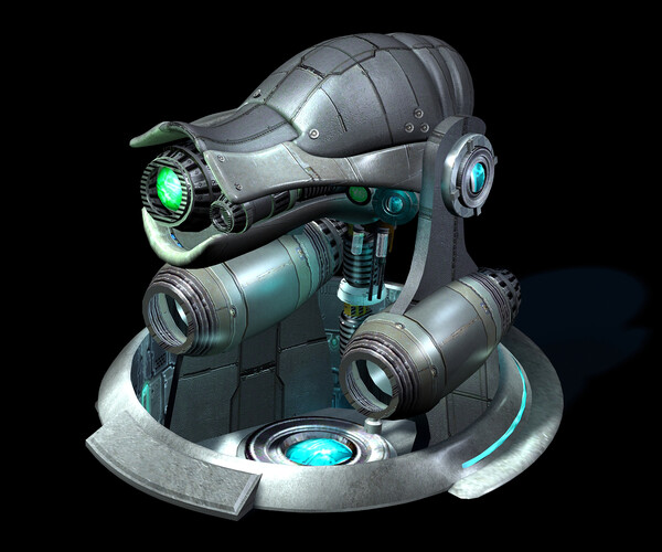 ArtStation - Spaceship - Ground Fort 01 | Game Assets