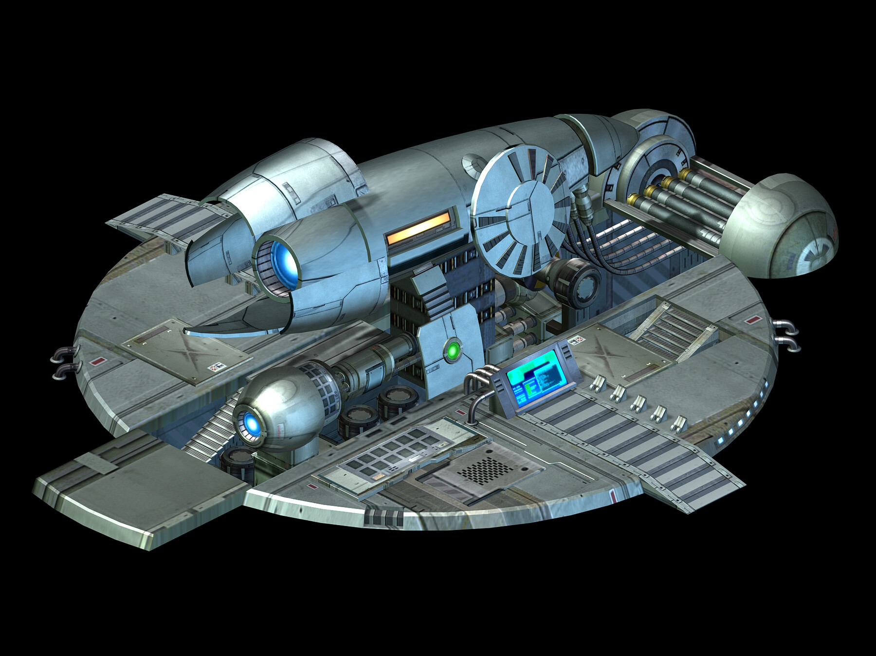 ArtStation - Spaceship - Ground Fortress 09 | Resources