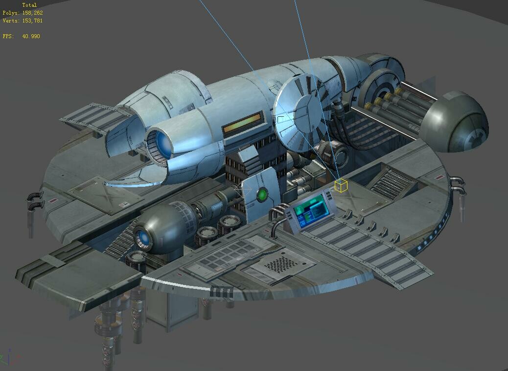 ArtStation - Spaceship - Ground Fortress 09 | Resources