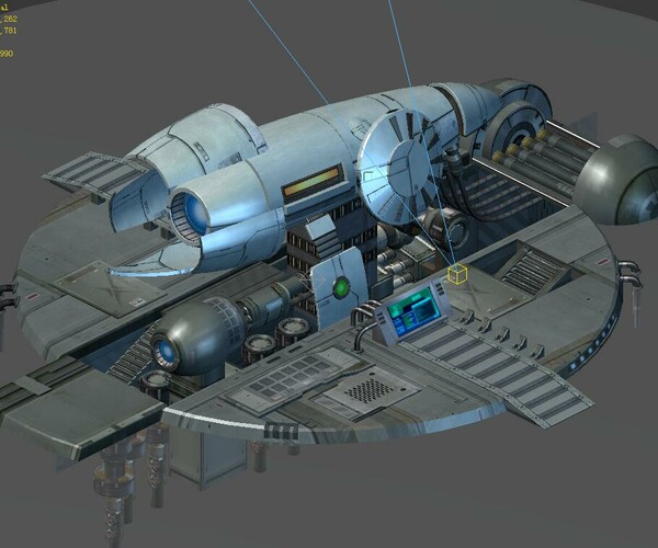 ArtStation - Spaceship - Ground Fortress 09 | Resources