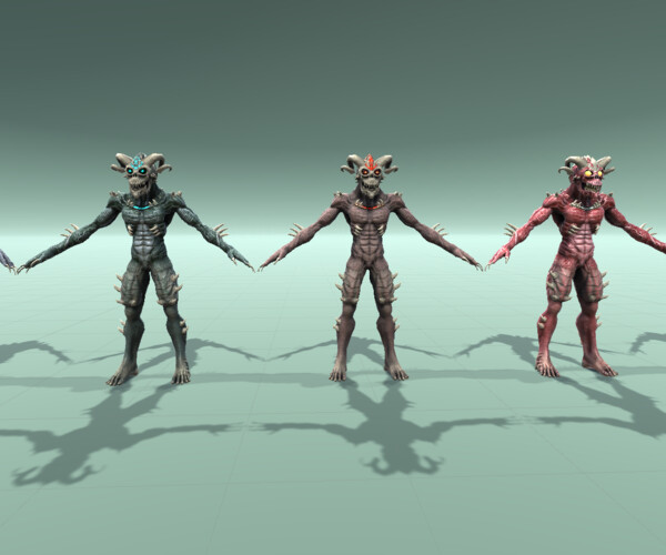 ArtStation - Galactic Creature 01 - 5 colors | Game Assets