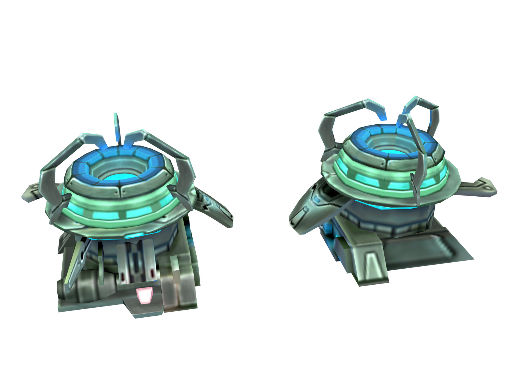 ArtStation - Rotating turret - laser type 02 | Game Assets