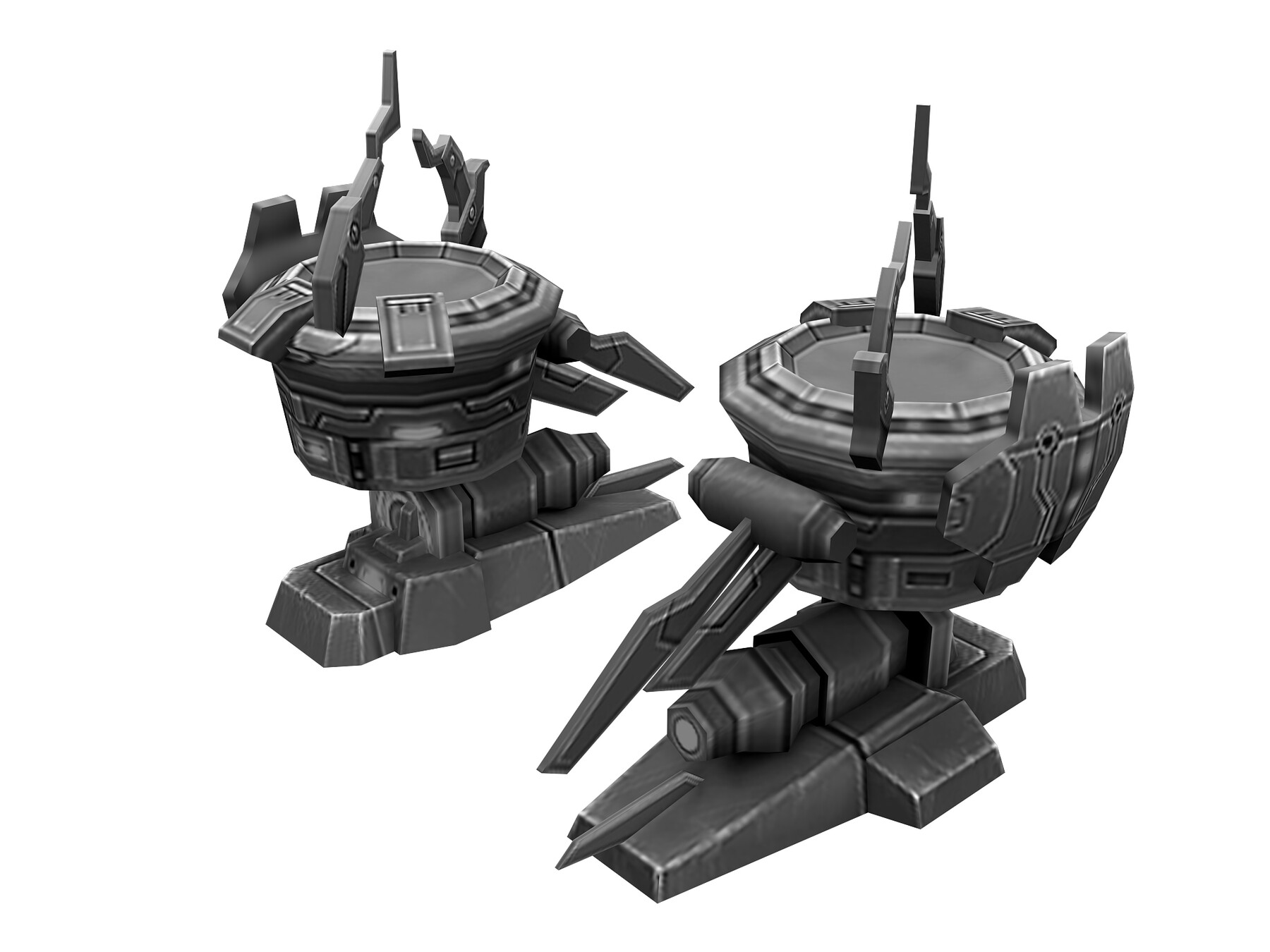 ArtStation - Rotating turret - laser type 03 | Game Assets