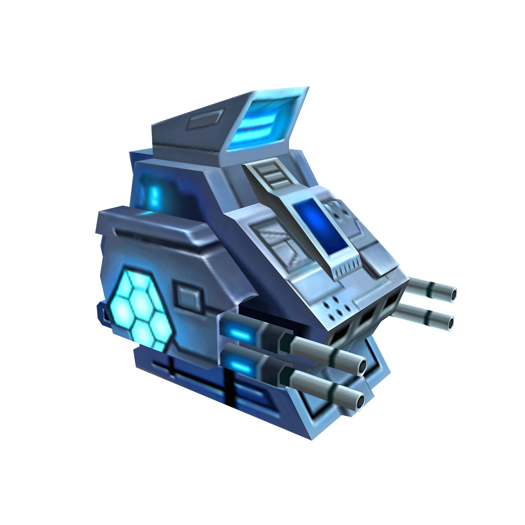 ArtStation - Rotating turret - frozen type 01 | Game Assets