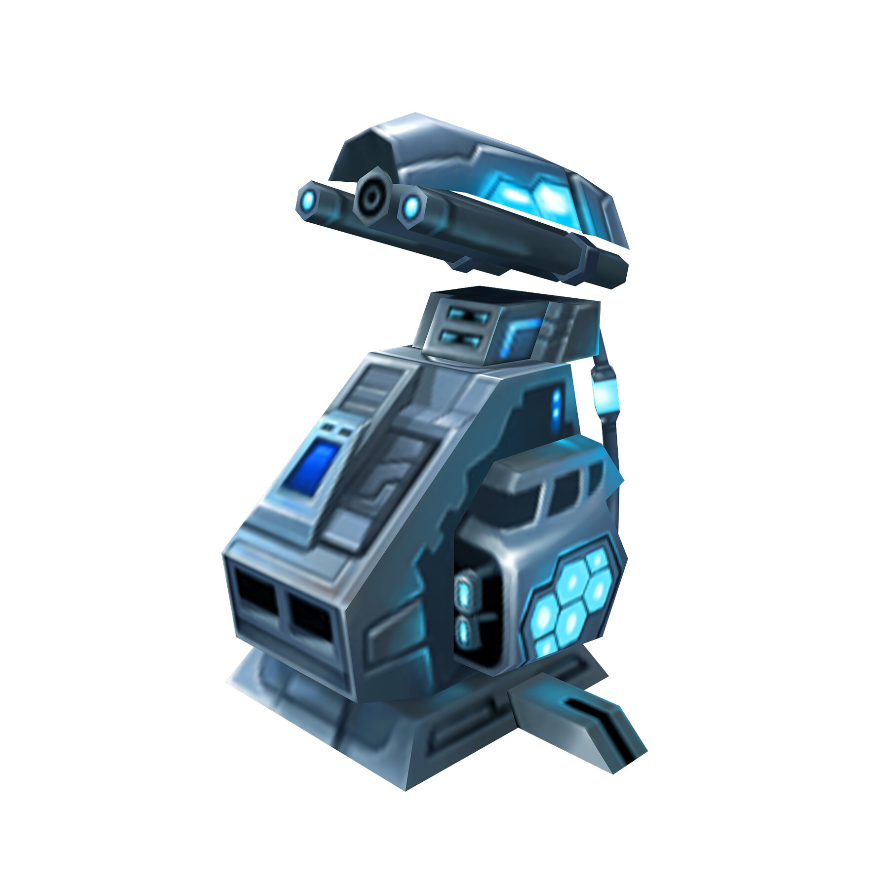 ArtStation - Rotating turret - frozen 02 | Game Assets