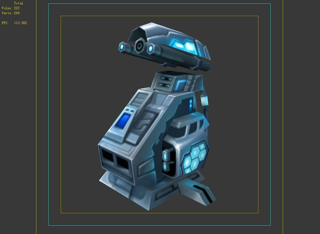 ArtStation - Rotating turret - frozen 02 | Game Assets