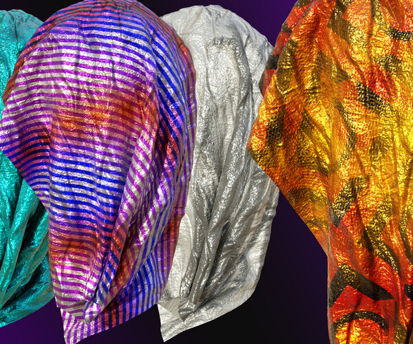 ArtStation - 40 Reality plastic fabric smart materials | Resources