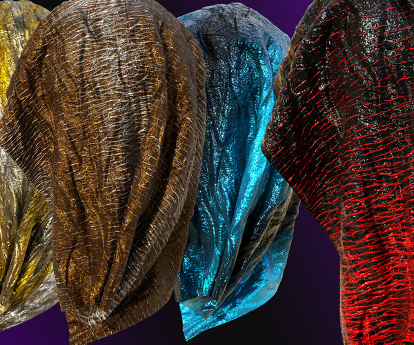 ArtStation - 40 Reality plastic fabric smart materials | Resources